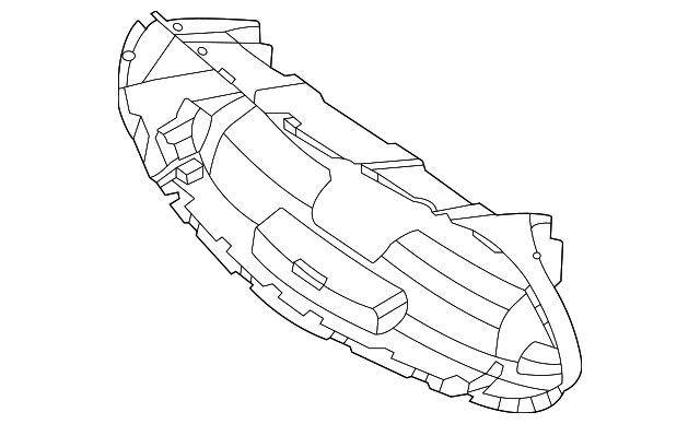 238-885-37-01-64 - Radiator Support Air Duct 2021-2023 Mercedes-Benz ...