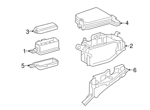 2014-2019 Toyota Highlander Relay Box Lower Cover 82663-0E020 | OEM ...