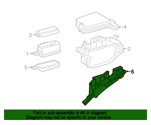 2014-2019 Toyota Highlander Relay Box Lower Cover 82663-0E020 | OEM ...