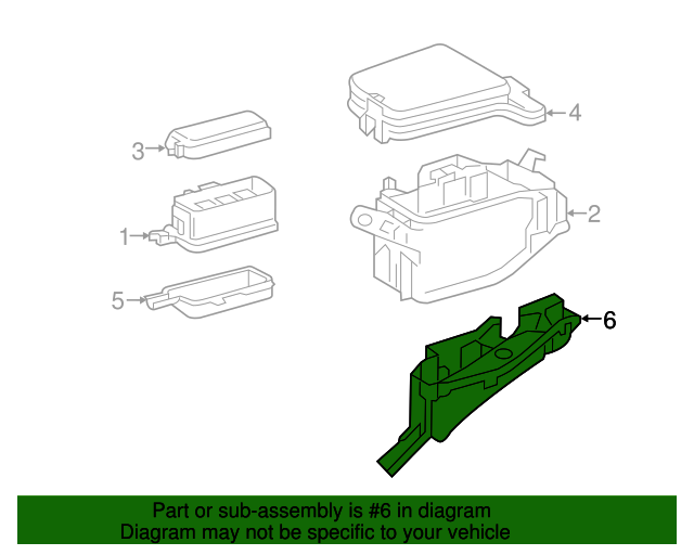 2014-2019 Toyota Highlander Relay Box Lower Cover 82663-0E020 | OEM ...