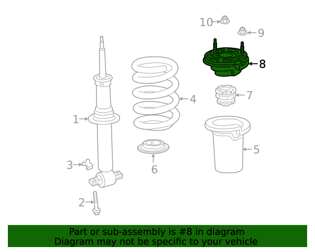 2021-2024 GM Strut Mount - 85520259 | Findlay Auto Parts