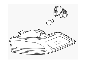 2022-2024 Kia Carnival Tail Lamp Assembly 92402-R0010 | TascaParts.com