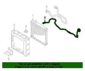 17128602603 - 2017-2020 BMW Lower Hose (17-12-8-602-603) | BMW of South ...