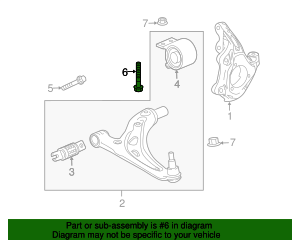 2013-2025 GM Rear Lower Control Arm Bolt (Replaces Part Number 11517955 ...