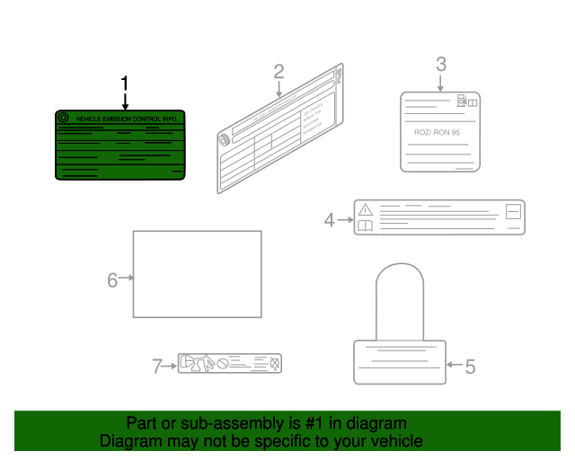 71-22-8-067-224 - Emission Label 2017 BMW | AutoNationParts.com