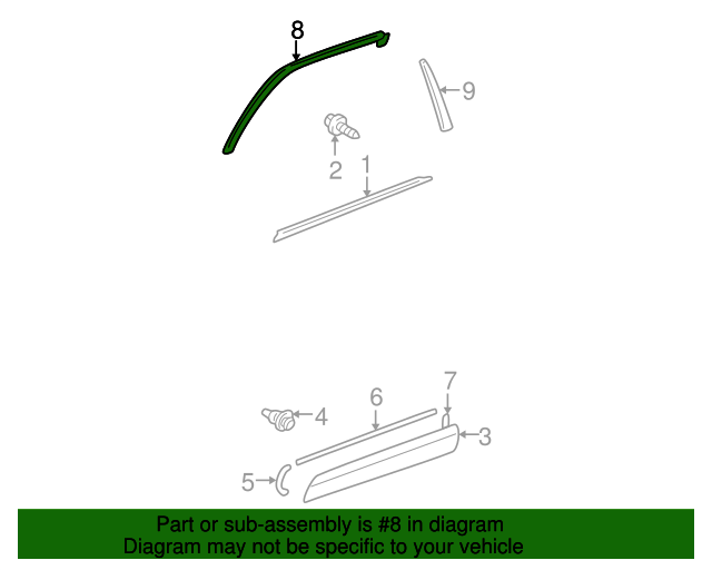 75921-42020 - Black Out Tape 2001-2005 Toyota RAV4 | Longo Toyota Parts