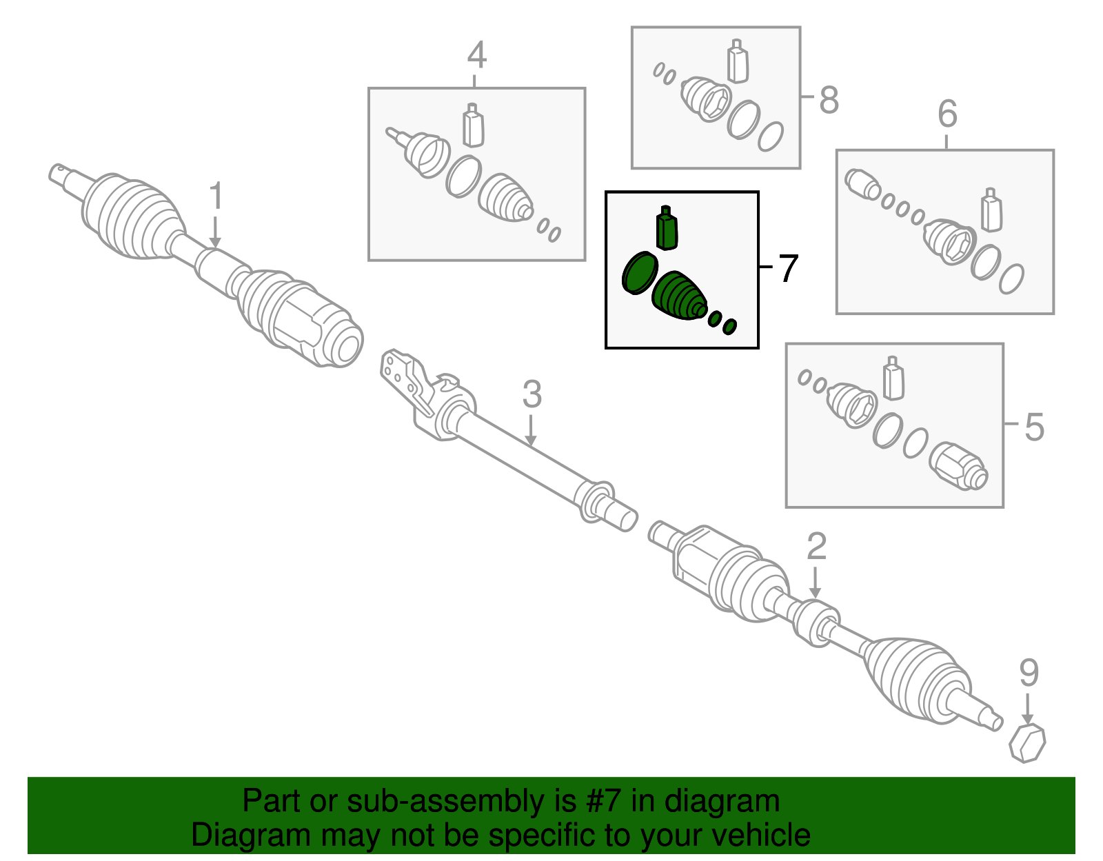 49581-3V500-SJ - CV Joint Boot Kit 2014-2019 Hyundai | AutoNation Parts