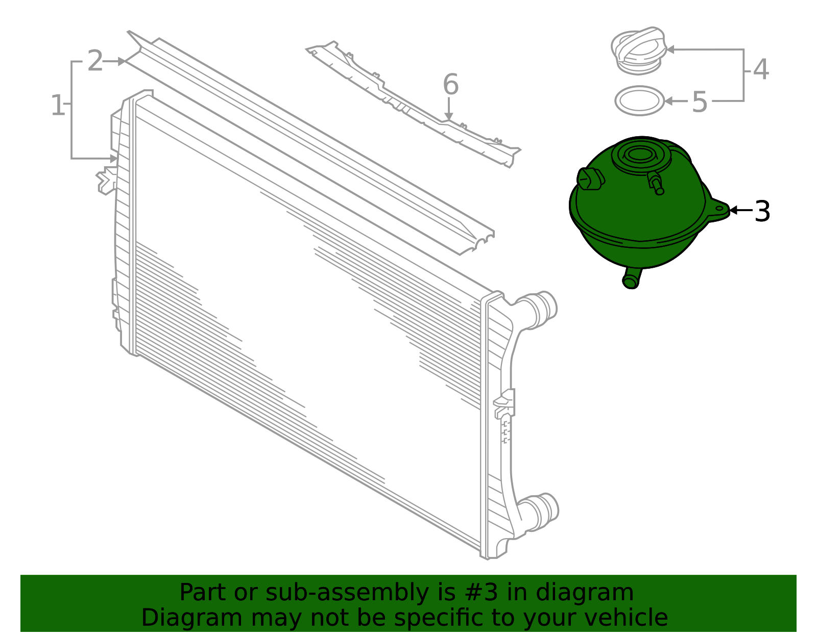 2015-2025 Volkswagen Engine Coolant Reservoir 5Q0-121-407-AA | QuirkParts