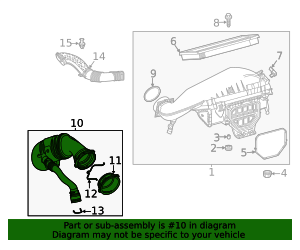 Clean Air Line 264-090-48-00-64 | MB OEM Parts