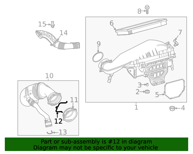 000-994-74-00 - Intake Duct Clip Mercedes-Benz USA Parts
