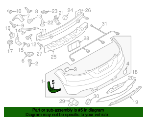 2008-2015 Audi Strip 8J0-807-739 | Audi USA Parts