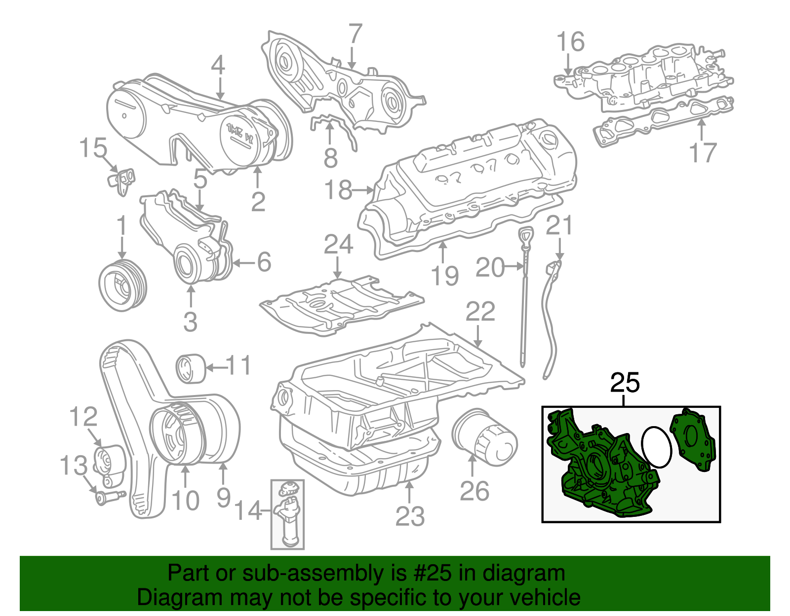 1994-2003 Toyota Oil Pump 15100-20020 | Toyota Parts Center
