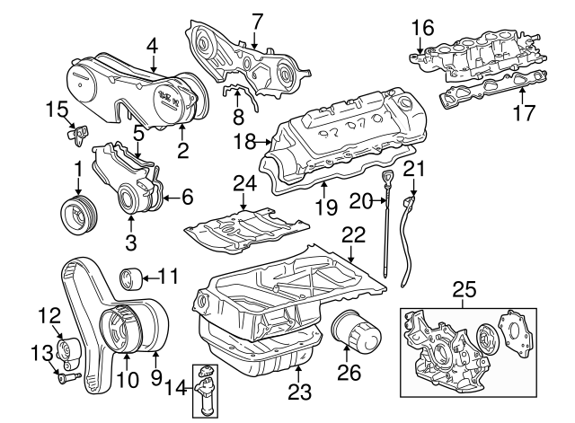 1994-2003 Toyota Engine Valve Cover Gasket 11214-20010 | OEM Parts Online