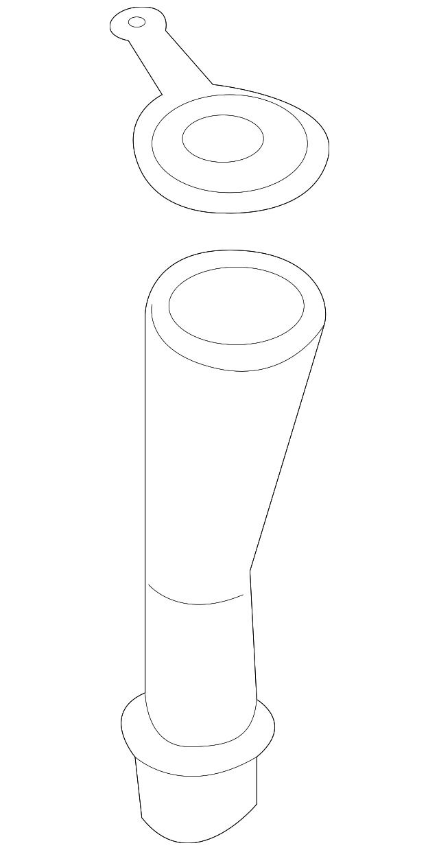 2009-2011 GM Windshield Washer Fluid Reservoir Filler Tube 96843231 ...