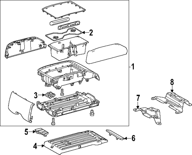 2024 Toyota Grand Highlander Mount Plate 58919-0E060-C0 | Toyota Parts ...