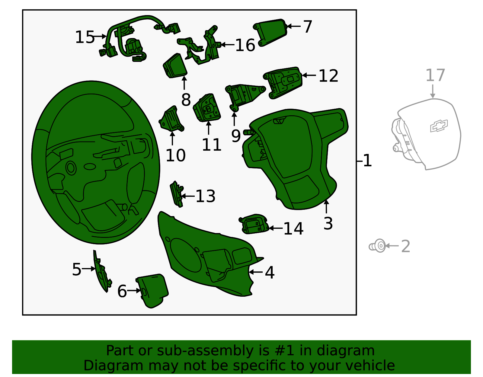 2023 GM Steering Wheel 85590461 | Partners Chevy