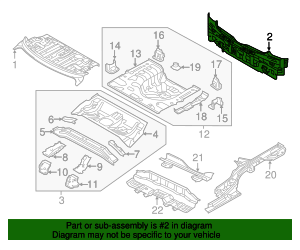 2014-2016 Kia Forte Koup Rear Body Panel 69100 A7200 | QuirkParts