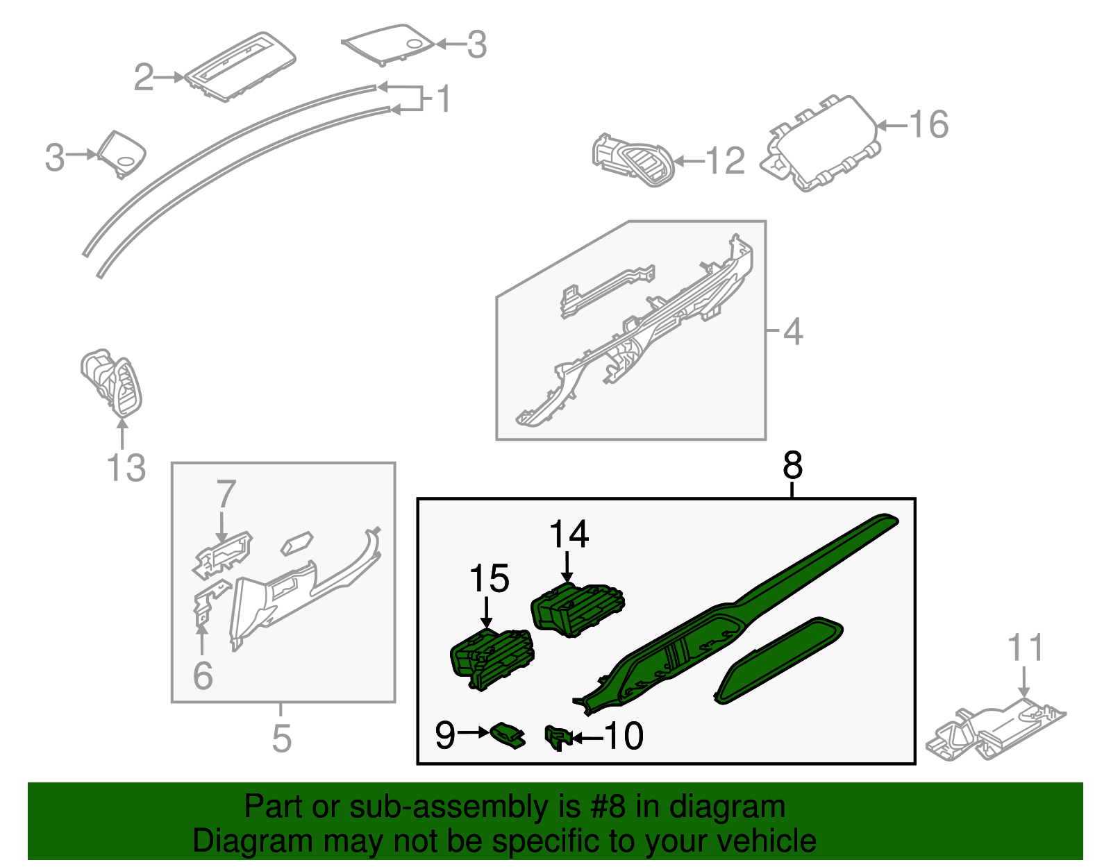 TA0B-55-150B-02 - Center Panel - 2020 Mazda CX-9 | Mazda Parts Factor