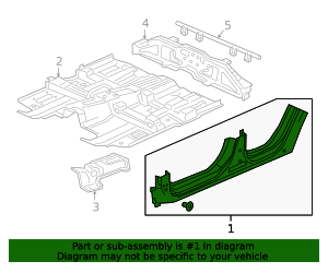 2019-2021 Acura RDX Panel, R Side Sill (DOT) 04631-TJB-A91ZZ | OEM ...
