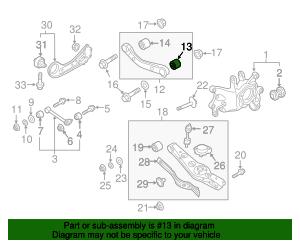 2016-2018 Hyundai Tucson Upper Control Arm Outer Bushing 55118-D3010 ...