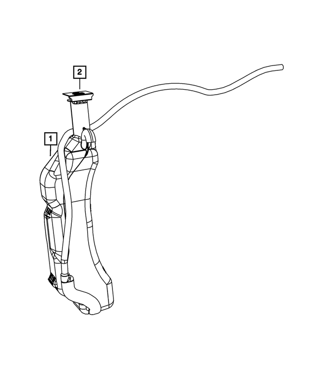 2008-2019 Mopar Coolant Recovery Bottle 4677569AB | Wholesale MOPAR