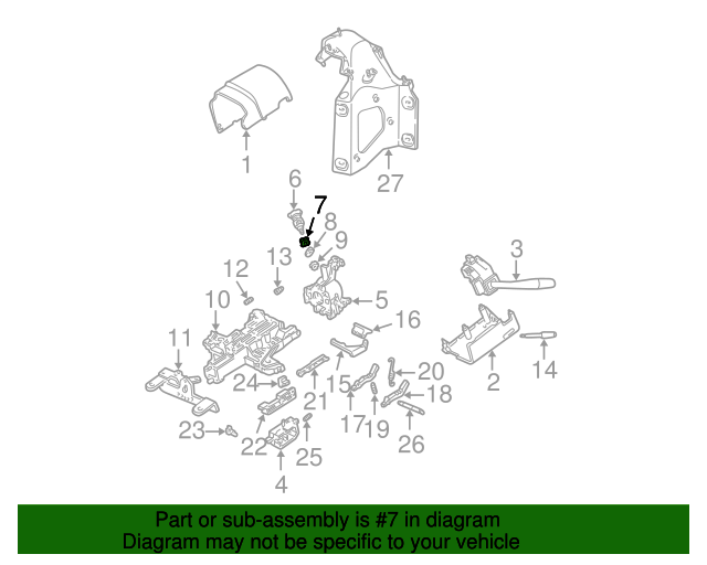 Ignition Cylinder Retainer - Ford (F2DZ-3C610-A) | BlueFordPart