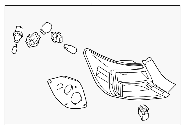 2012-2014 Toyota Camry Rear Combo Lamp Assembly - PASSENGER SIDE 81550 ...