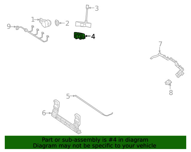 167-885-81-07 - Blind Spot Radar Insulator 2020 Mercedes-Benz ...