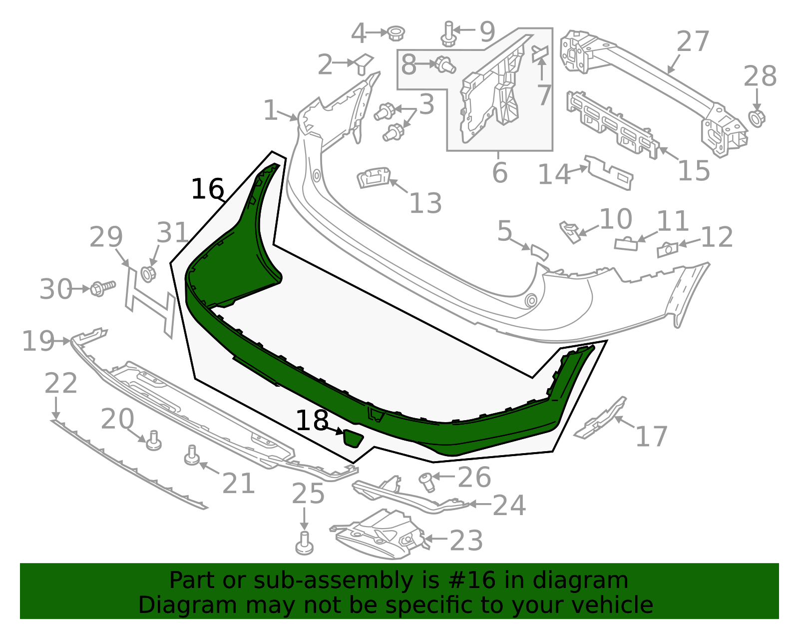2017-2020 Volvo V90 Cross Country Lower Cover 31449365 | TascaParts.com