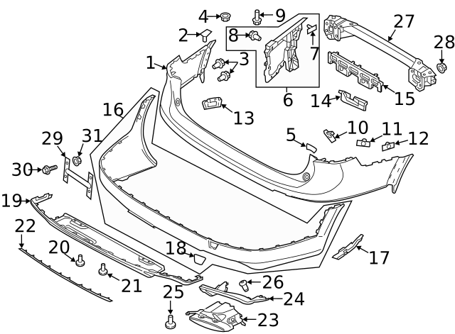 Genuine Lower Cover for 2017-2020 Volvo V90 Cross Country | Part ...