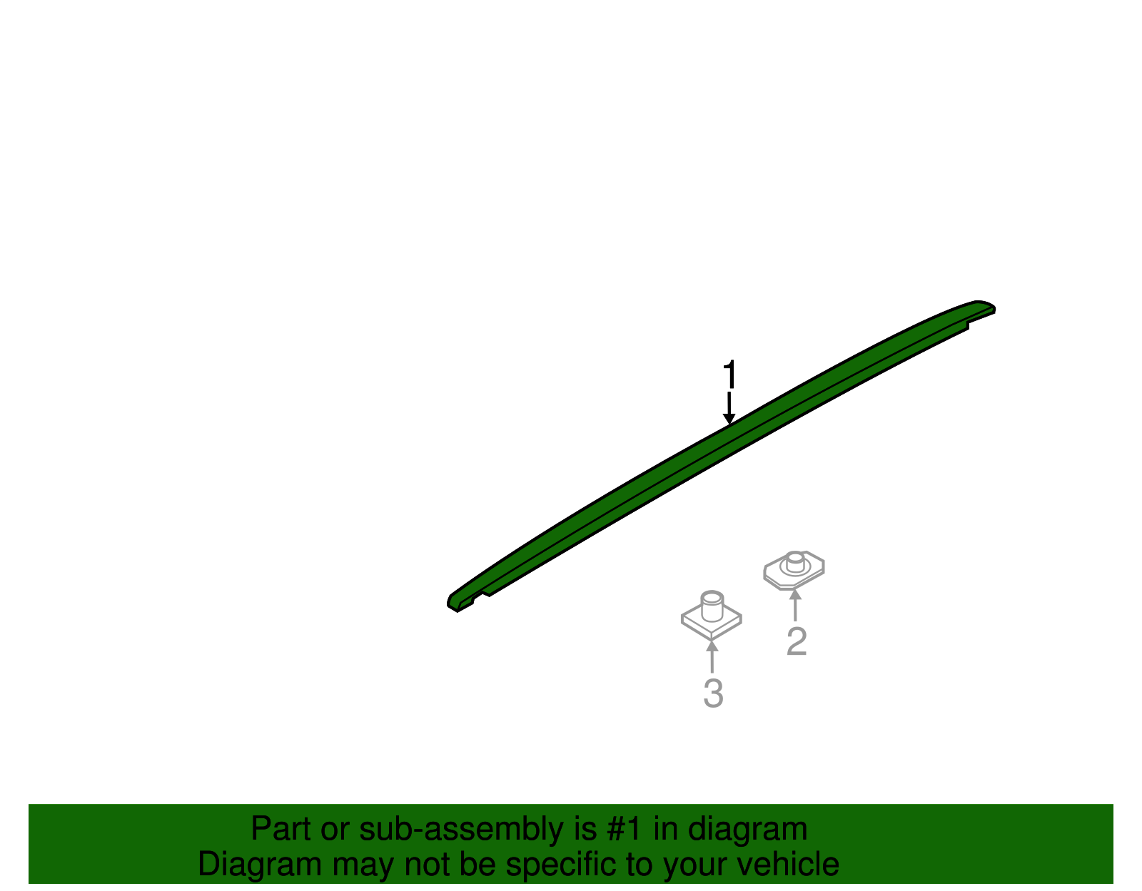 51-13-7-363-314 - Roof rail, black, right 2016-2024 Mini Cooper Clubman | AutoNation Parts