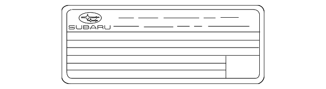 14808AJ15A - Emission Label - 2019 Subaru Ascent | Subaru Parts Guys