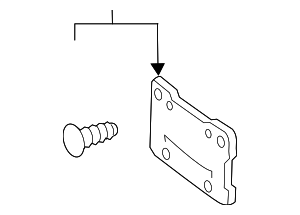 156-880-09-44-64 - License Bracket 2015-2017 Mercedes-Benz | Mercedes ...