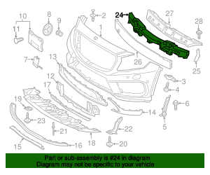 156-885-04-37 - Energy Absorber 2015-2017 Mercedes-Benz | Mercedes-Benz ...