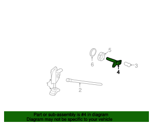 1999-2005 GM Spare Wheel Lock Cylinder Case 15182986 GM | GMPartsDirect.com