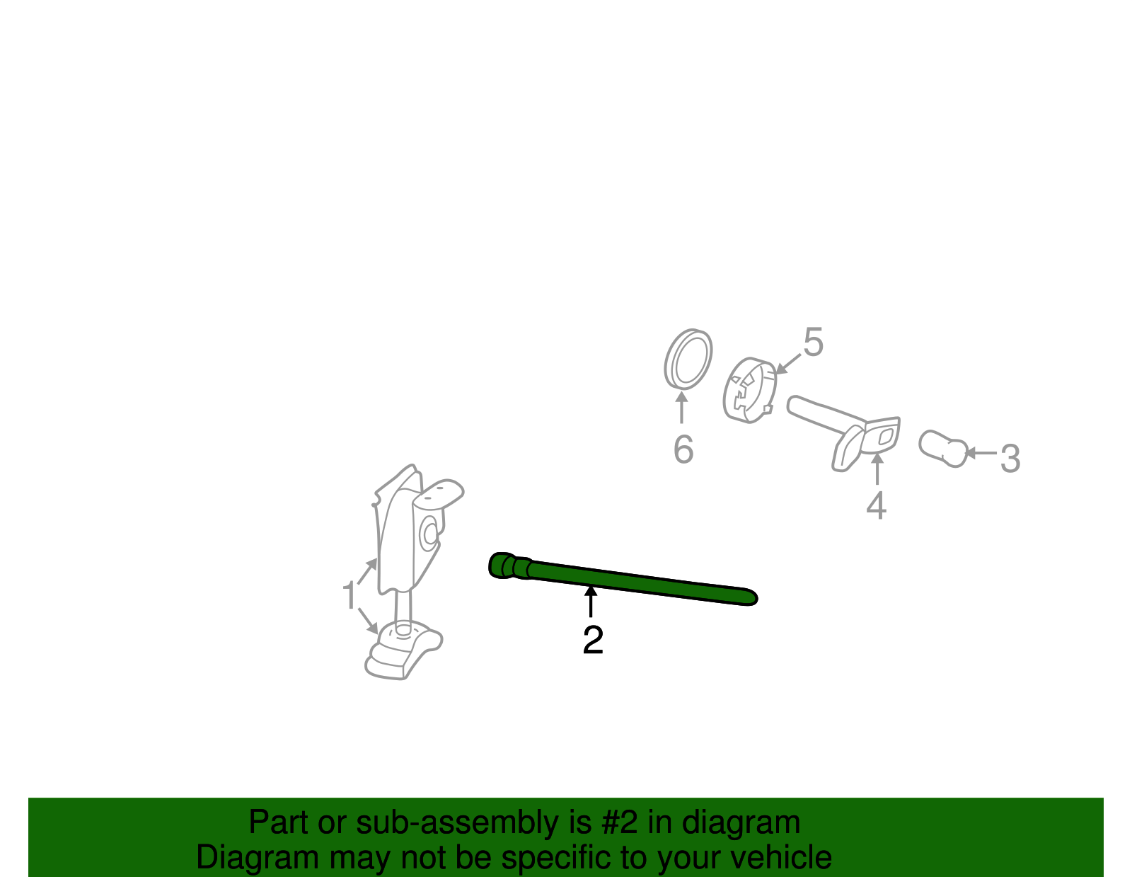 1999-2013 GM Spare Wheel Hoist Shaft Guide 15029707 | Parts Matick ...