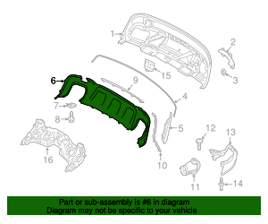 156-885-02-00 - Valance Panel 2015-2017 Mercedes-Benz GLA 250 ...