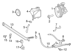 2010-2018 Mercedes-Benz Power Steering Return Hose 906-466-09-24 | MB ...