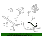 906-466-09-24 - Power Steering Return Hose 2010-2018 Mercedes-Benz ...
