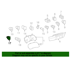 2014-2023 Toyota Lamp Switch 84153-0E011 | Toyota Parts Center
