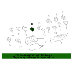 2016-2021 Toyota Tacoma Switch 861C6-06011 | OEM Parts Online