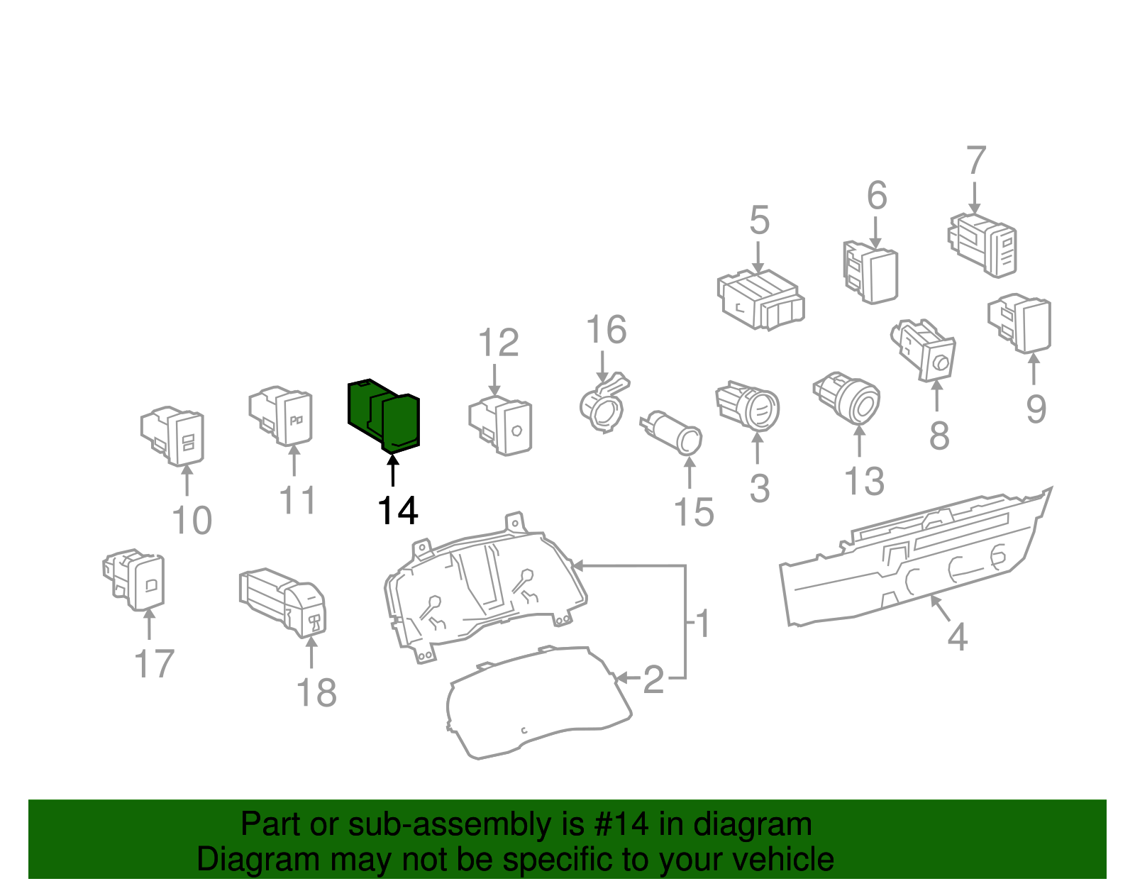 Genuine Toyota Audio Auxiliary Jack part# 86190-0R010 for 2012-2023 ...