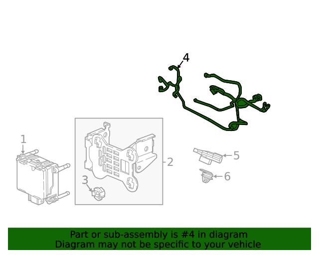 32130-TED-A00 - Wire Harness, Front End 2020 Honda Civic | Honda Parts ...