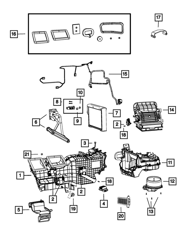 2013-2014 Ram 1500 A/C Expansion Valve Kit 68197436AA | Mopar eStore