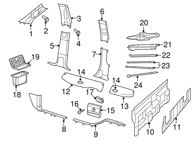 2007-2024 Mopar Floor Jack Handle 68541122AA | Mopar Parts Canada