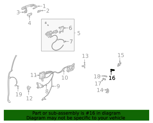 69409-08030 - Control Assembly Stopper 2021-2023 Toyota Sienna | Longo ...