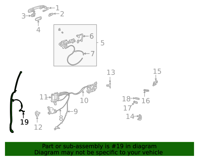 2021-2023 Toyota Sienna Pinch Sensor 84260-08060 | Toyota Parts