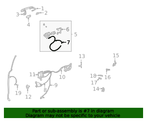 2021-2024 Toyota Sienna Cable Assembly 85016-08020 | Toyota Parts Center