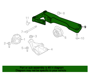 22-11-6-769-281 - Trans Cross-Member - 2006-2021 BMW | BMWPartsHub