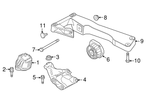 22-11-6-856-184 - Engine mount, right 2013-2020 BMW | AutoNationParts.com